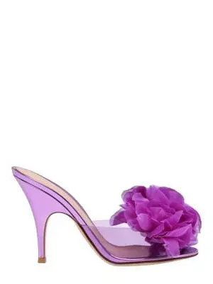GIANVITO ROSSI Igea Mules - Purple Tpu