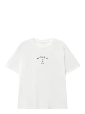 MAISON MARGIELA Logo Cotton T-shirt - White