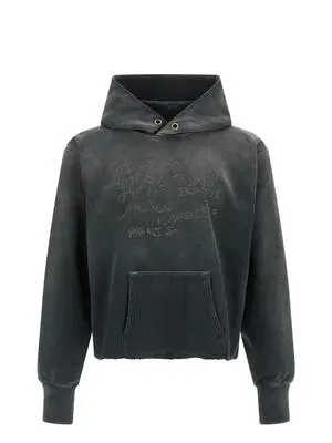 MAISON MARGIELA Logo Cotton Hoodie - Black