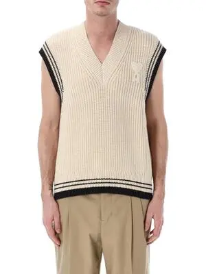 Ami Sleeveless Sweater - Beige