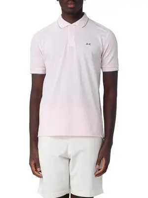 SUN 68 Cotton Polo Shirt Pink