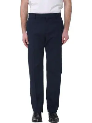 FERRAGAMO Tailored Cotton And Cashmere Trousers - Navy