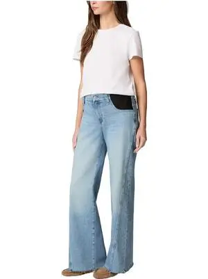 Paige Anessa Maternity 31 Wide Leg Jean - Denim