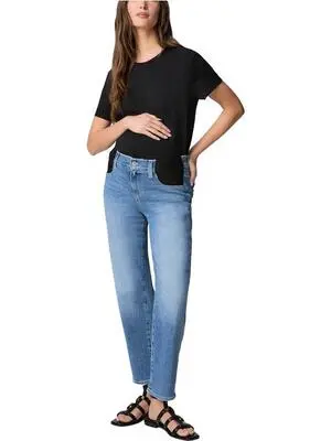 Paige Mason Ankle Maternity Jean - Denim