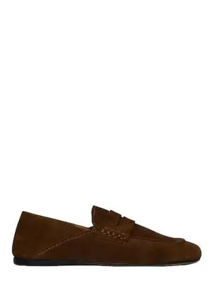 Sandro Suede Loafers - Natural