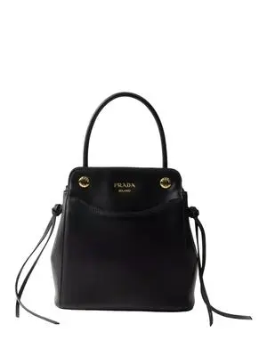 Prada Mini Leather Handbag - Black