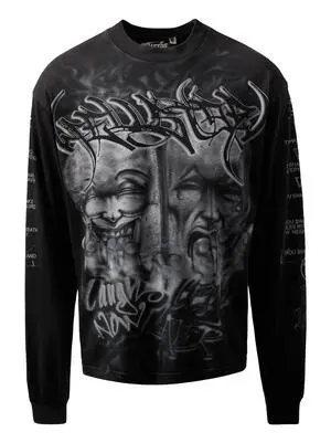 HELLSTAR Laugh Now Cry Later Long-sleeve - Black