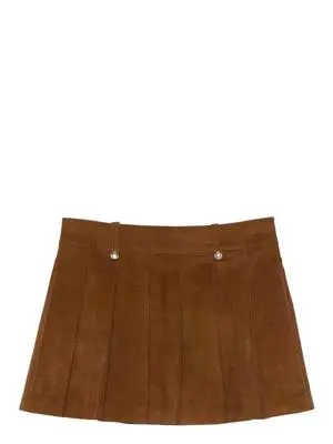 Maje Corduroy Mini Skirt - Brown