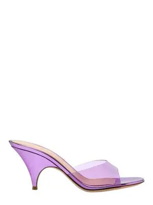 GIANVITO ROSSI Sofia Heeled Mules - Purple