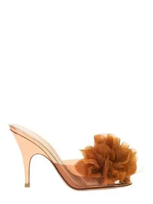 GIANVITO ROSSI Igea Floral Sandals - Neutrals