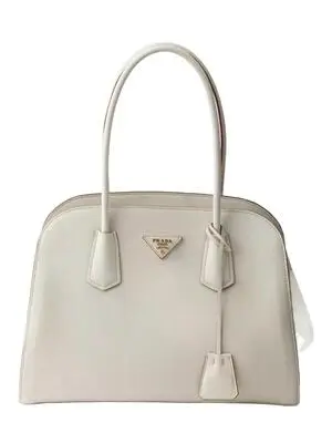 Prada Leather Tote Bag White