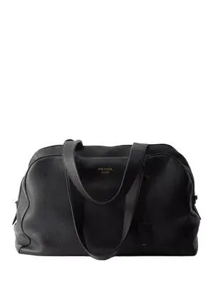 Prada Leather Duffle Bag - Black