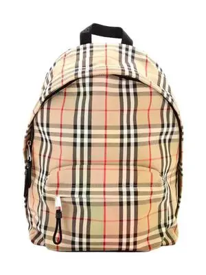 Burberry Jett Vintage Check Canvas Medium Backpack - Brown