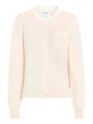 BARRIE Ribbed Detailing Cardigan - Pink