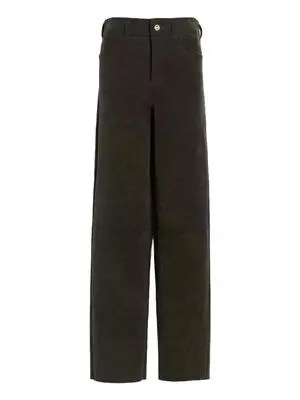 BARRIE Suede-effect Trousers - Brown