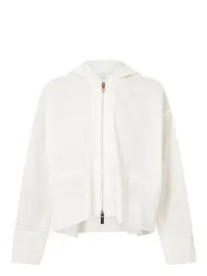 CFCL Milan Cotton-blend Hoodie Jacket - White