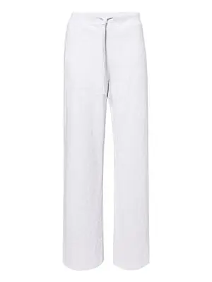 ENTIRE STUDIOS Low-rise Straight-leg Cotton Jogging Bottoms - Heather Grey