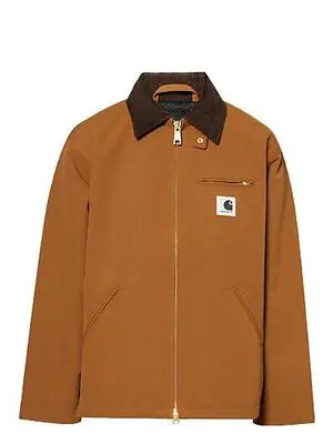 Carhartt Work In Progress Clark Corduroy-collar Canvas Jacket - Hamilton Brown / Tobacco
