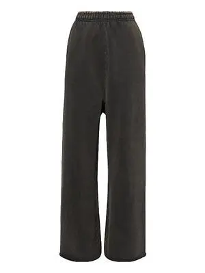 ENTIRE STUDIOS Straight-leg Relaxed-fit Cotton Jogging Bottoms - Washed Black