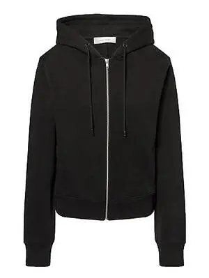 ENTIRE STUDIOS Slim-fit Zip-up Cotton Hoody - Black
