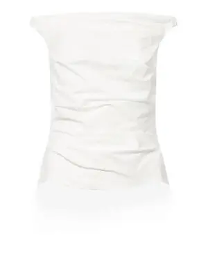 Simkhai Maisel Draped Top - White