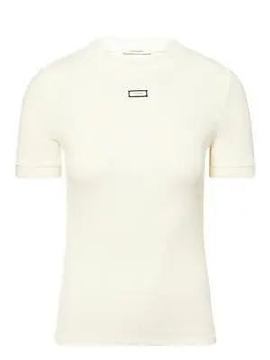 ENTIRE STUDIOS Lounge Ribbed Cotton T-shirt - Pollen