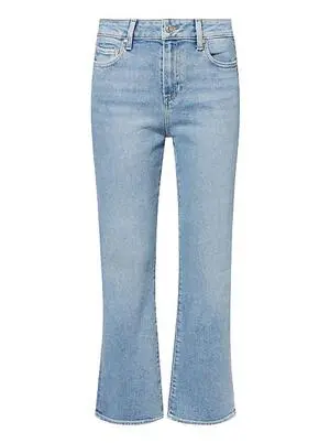 Paige Mason Crop Bootcut-leg Denim Jeans - Divine