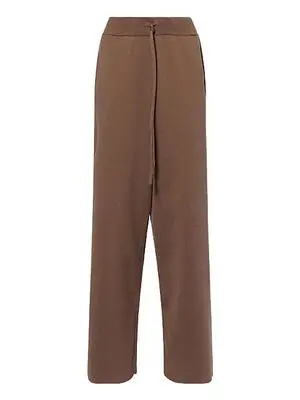 ENTIRE STUDIOS Straight-leg Knitted Jogging Bottoms - Light Brown