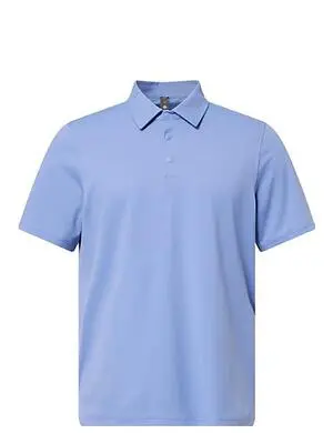 Lululemon Showzero™ Classic-fit Stretch-woven Polo T-shirt Xxl - Prep Blue