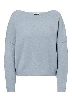 American Vintage Damsville Boat-neck Wool-blend Jumper - Orage Chine