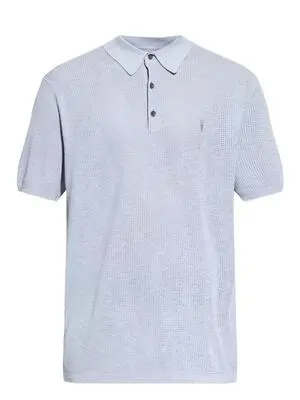 ALLSAINTS Buttoned Polo Shirt Blue