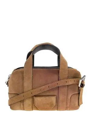 ALLSAINTS Ares Buckle Leather Tote - Neutrals