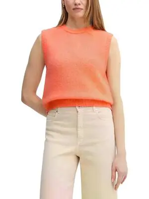 American Vintage Vitow Knitted Vest - Orange