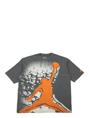 JORDAN Mj North Carolina Reissue Oversize Crewneck Sweatshirt Tee Shirt - Iron Grey/starfish