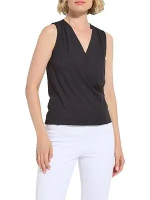 Lyssé Inaya Double Crossover Tank Top - Black