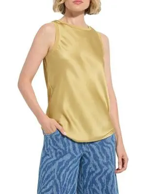 Lyssé Akemi Mixed Media Tank Top - Gold