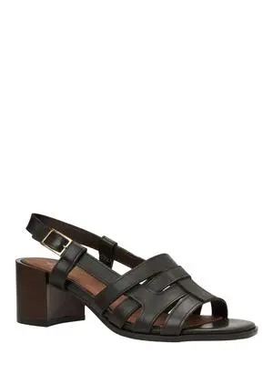 Aquatalia Dimaro Weatherproof Slingback Sandal - Espresso Vanchette