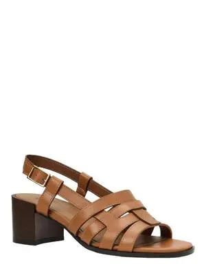 Aquatalia Dimaro Weatherproof Slingback Sandal - Honey Vanchette