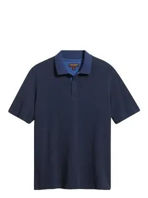 JOHNSTON & MURPHY Tonal Bird's Eye Knit Polo