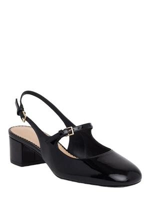 Cinq À Sept Diana Slingback Block Heel Pumps Black