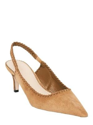 Cinq À Sept Diana Slingback Block Heel Pumps - Tan
