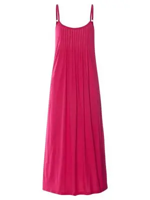 Hanro Cotton Juliet Long Dress - Red