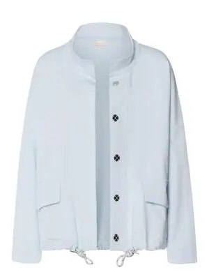 Hanro Stretch-cotton Natural Living Cardigan - Blue