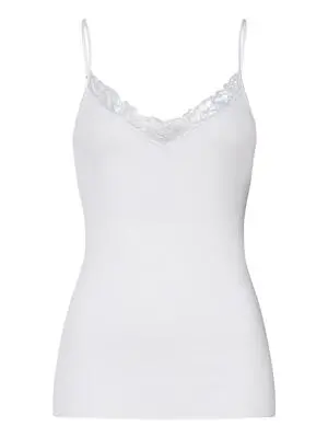 Hanro Cotton Cami Top - White