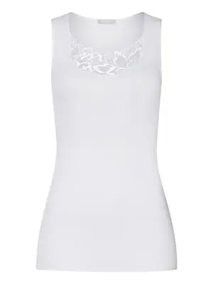 Hanro Cotton Tank Top - White