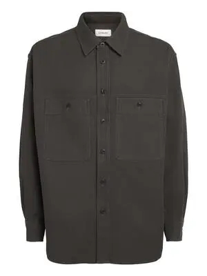 LEMAIRE Cotton Utility Shirt - Brown