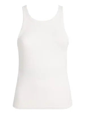 SKIMS Semi-sheer Ribbed Tank Top - White