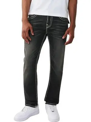 True Religion Rocco Super T Skinny Jeans - Smog Overdye Black Wash
