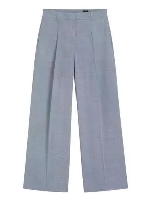 BOSS Front-pleat Tailored Trousers - Blue