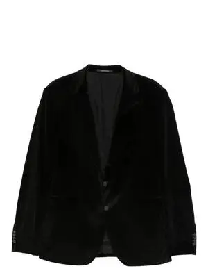 Tagliatore Velvet Blazer - Black